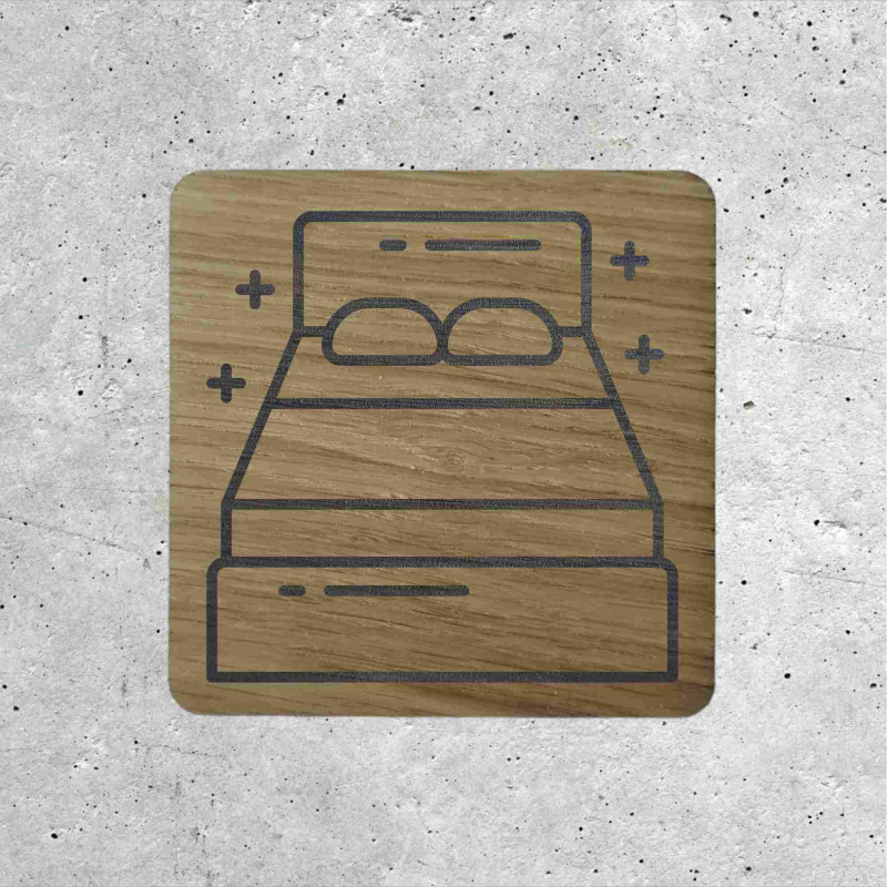 Wooden Room Sign | Eco-Friendly | Handcrafted | Made in France