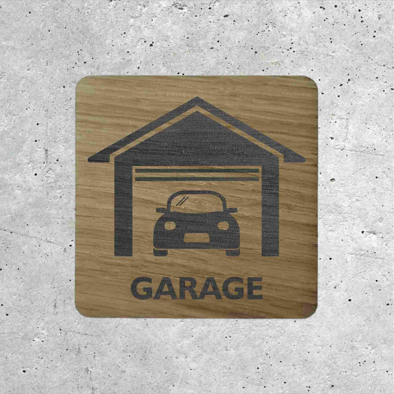Wood Signage - Garage | Eco-friendly | Handmade | Made in France